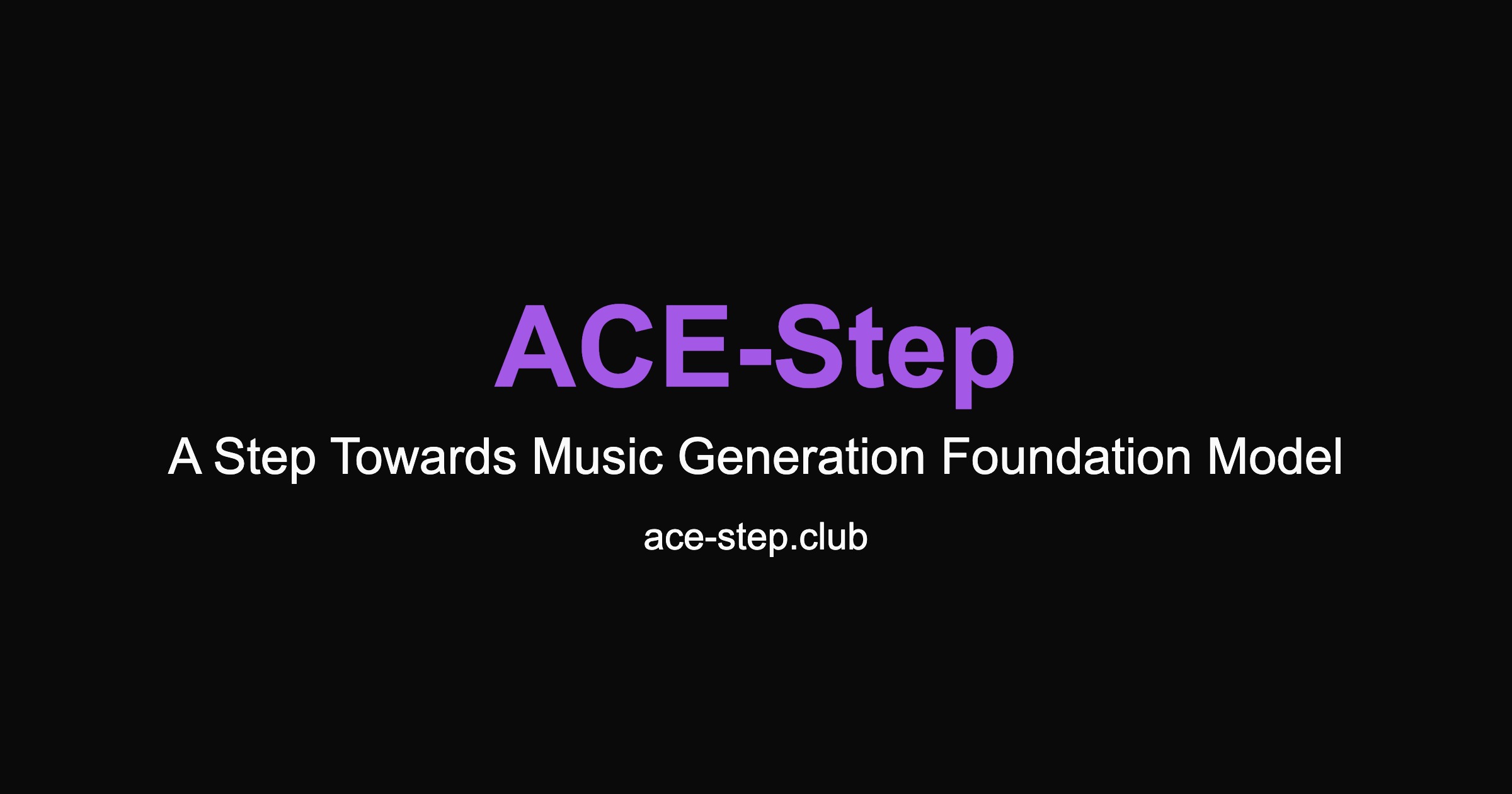 ACE-Step - Music Generation Foundation Model
